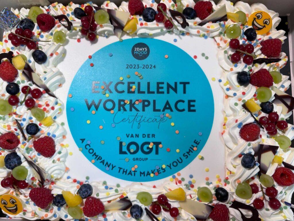 Excellent Workplace Certificate uitgereikt aan Van der Logt Group
